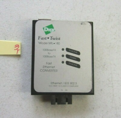 FRESH TAKEOUT DIGI FAST TWIST MIL 180 ETHERNET CONVERTER (143-1) | eBay