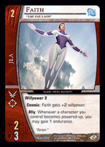 VS System: Faith, 'The Fat Lady' [Played] DC Justice League of America ...