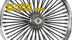 21" 21X2.15 FAT SPOKE WHEEL 52 STAINLESS BLACK HARLEY SOFTAIL FRONT RIM ...