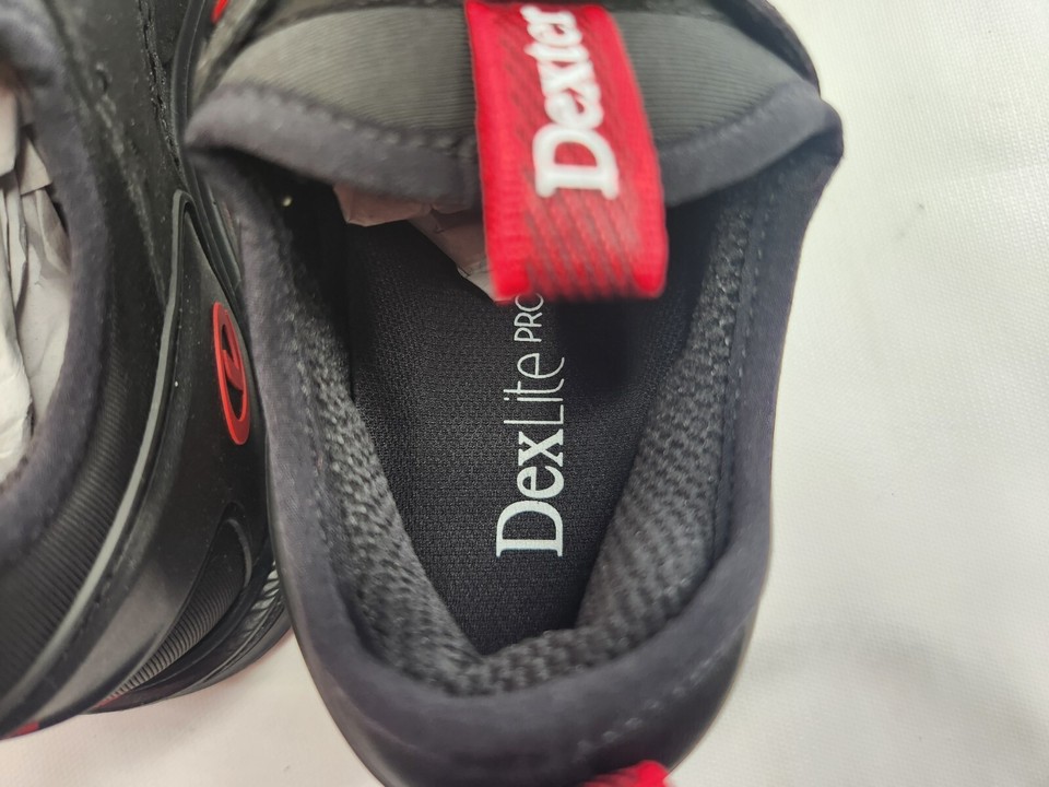 Men's Dexter Bowling Shoes BOA Size 6 Dex Lite Pro RH Black Red New ...