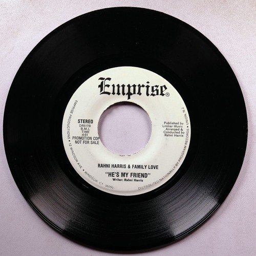 RAHNI HARRIS Inside of Me/He's My Friend 7" 45RPM Emprise Gospel Soul ...