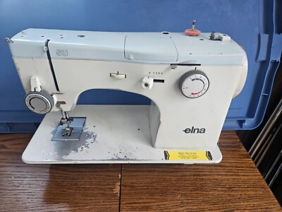 Vintage ELNA 64su SEWING MACHINE w/ Pedal needs some work | eBay