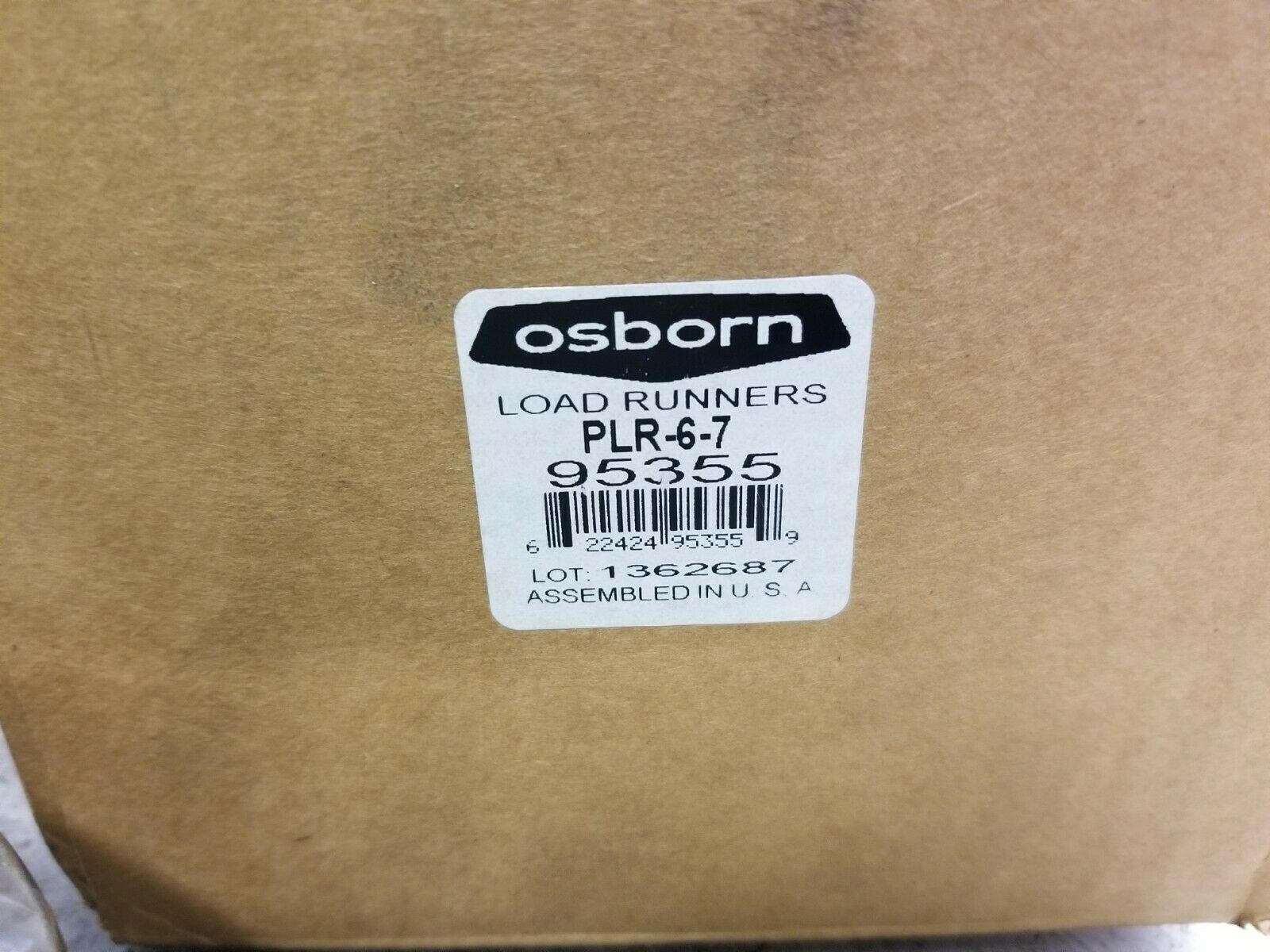 OSBORN PLR-6-7 CONCENTRIC STUD STYLE LOAD RUNNER 6" DIA 3/8" WIDE for ...