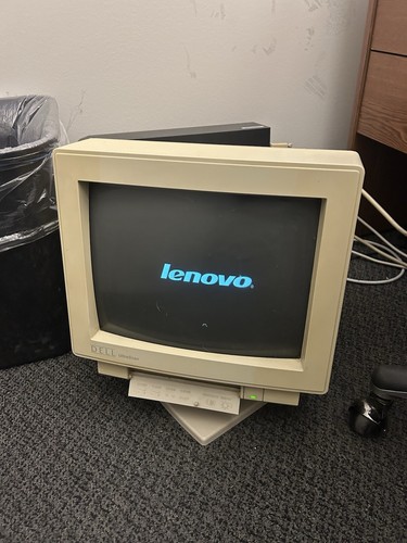 Vintage Dell Ultrascan VC5 Monitor With Bonus Speakers (WORKS) Read ...