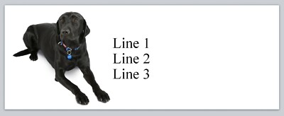 Personalized Address labels Black Labrador (p 890) | eBay