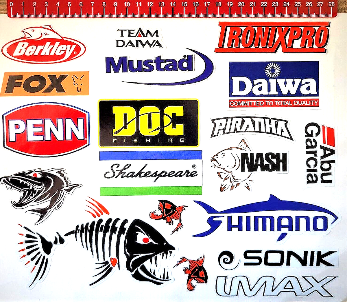 Fishing Brand Logo Sight Cast Fishing Company Circle Logo Sticker