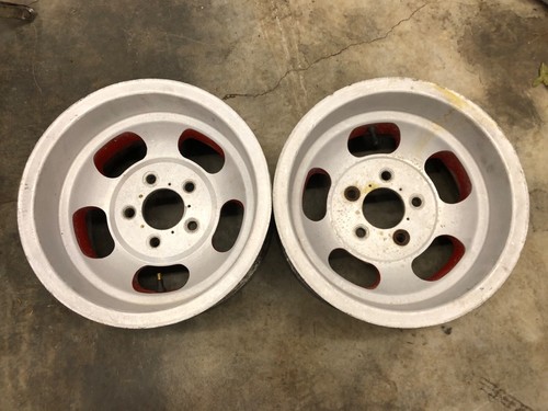 VINTAGE 14X8 SLOT SLOTTED US INDY MAG WHEELS GASSER CHEVROLET 5X4.75 | eBay