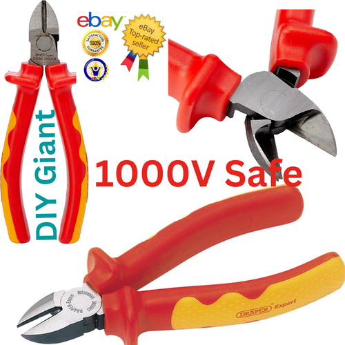 Draper Expert 160mm VDE 1000V Electricity Safe Diagonal Side Cutter ...
