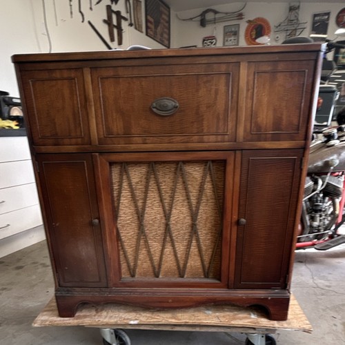 General Electric Vintage Record Player Console and Radio Cabinet | eBay