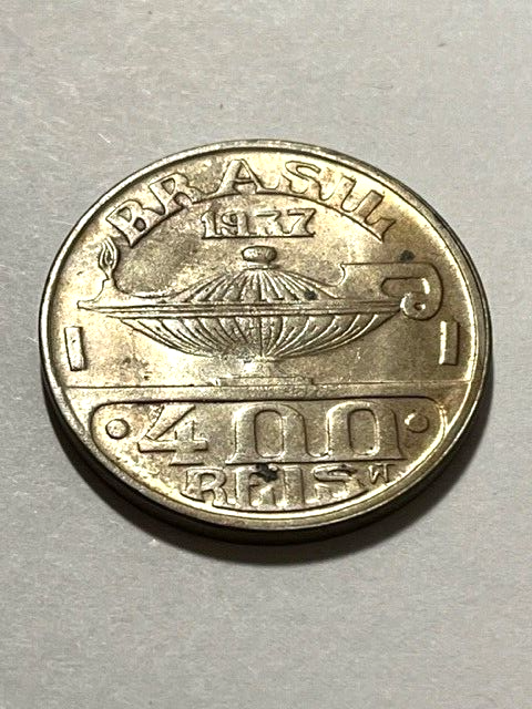 1937 Brazil 400 Reis XF #12990 | eBay