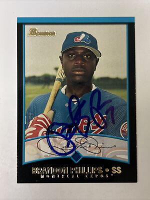 Brandon Phillips Autographed 2001 Bowman #301 In Person N721 | eBay