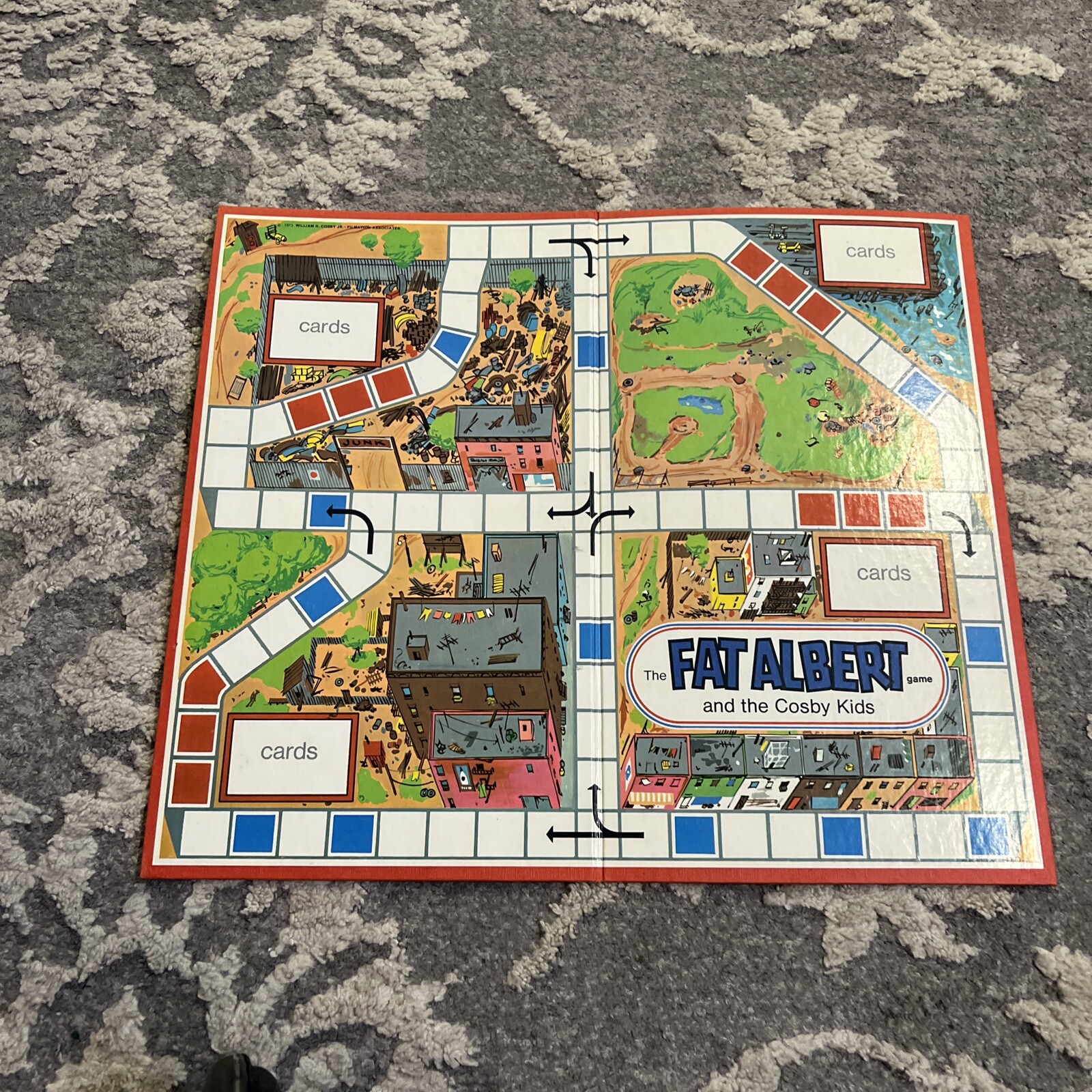 Fat Albert 1973 Board Game Just The Board | eBay