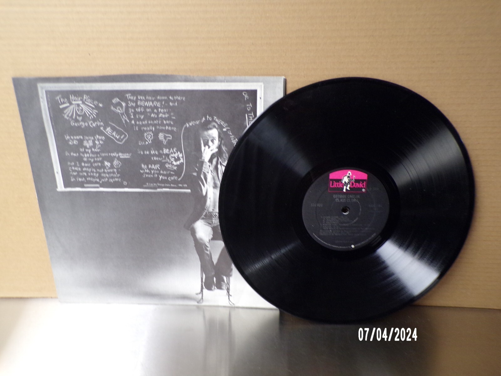 George Carlin Class Clown Comedy Album 1972 Little David Records Stand ...