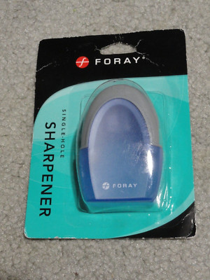 FORAY Single Hole Hand Held Pencil Sharpener, No Batteries Required ...