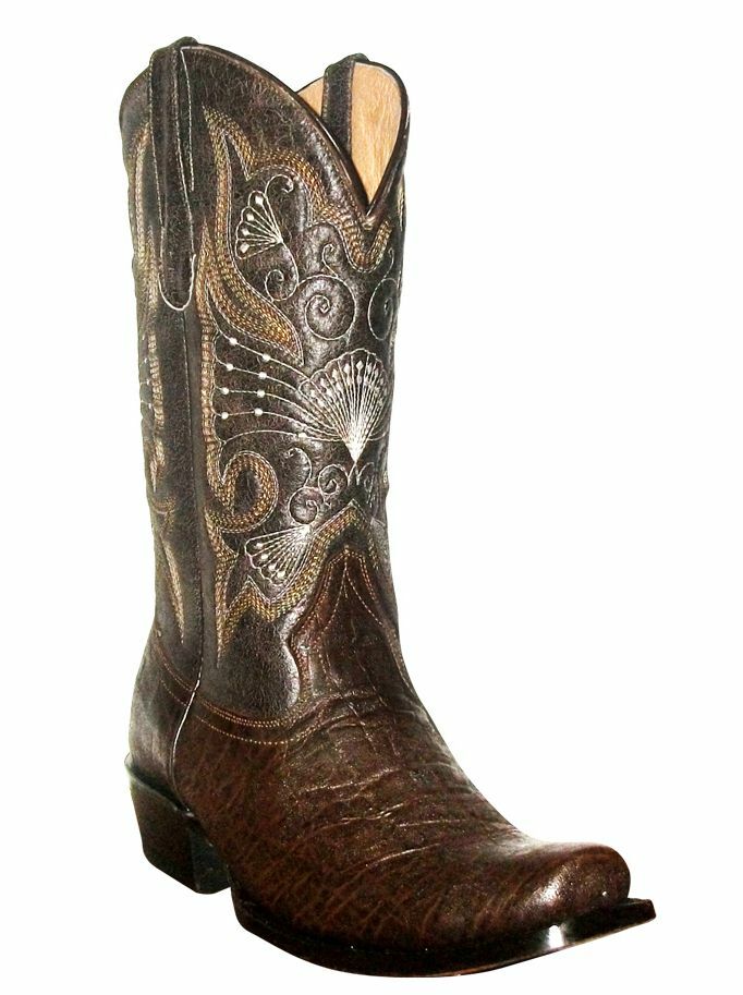 MEN'S WESTERN RODEO COWBOY BOOTS 100% GENUINE LEATHER BOTA VAQUERA ...