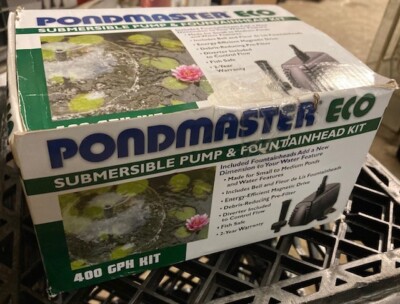 New PondMaster 82425 Koi Fountain Submersible Pond Pump 400 GPH ...