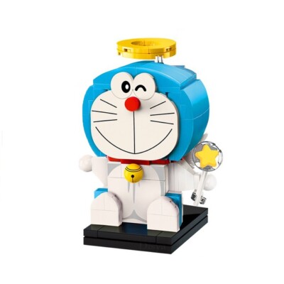 Classic Cartoon Anime Doraemon Angel Building Blocks Bus Car Bricks ...