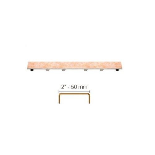 Schluter Kerdi-Line Frameless Grate Assembly Kit - 44" Tileable Grate ...