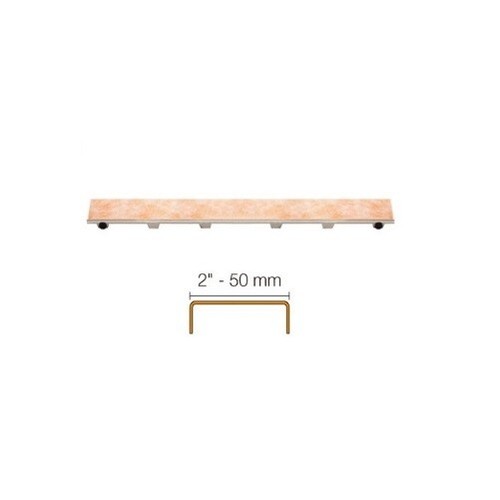Schluter Kerdi-Line Frameless Grate Assembly Kit - 48" Tileable Grate ...