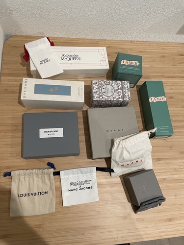 Lot Of Authentic brand empty box Dust Bag Alexander MCQUEEN, Marc ...