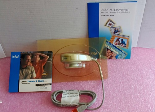 INTEL DELUXE PC CAMERA WEB CAM CAMERA USB/CD-ROM/ SOFTWARE/VINTAGE | eBay