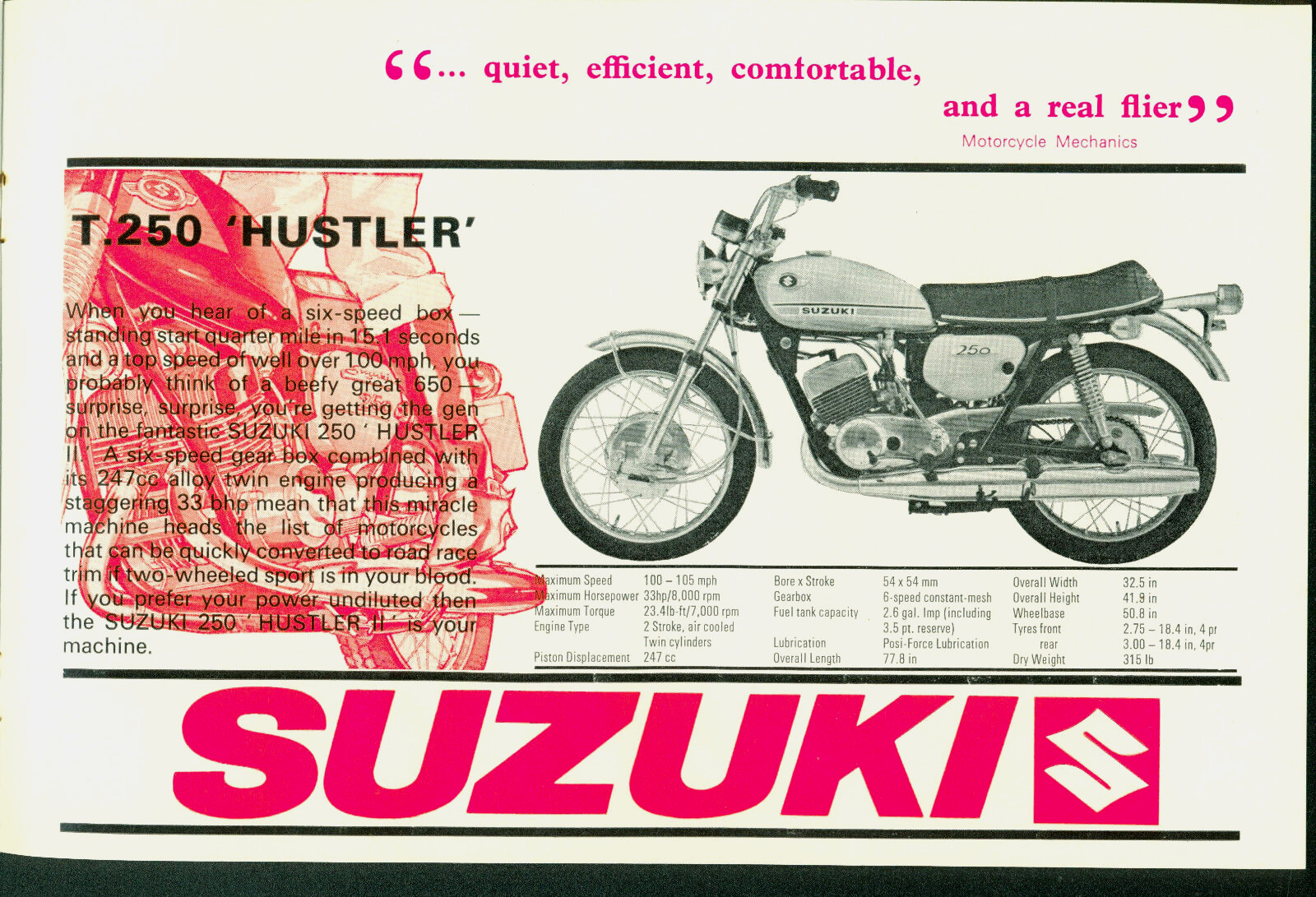 Suzuki GT500 Twin T250 Hustler T200 Invader | Grelly UK