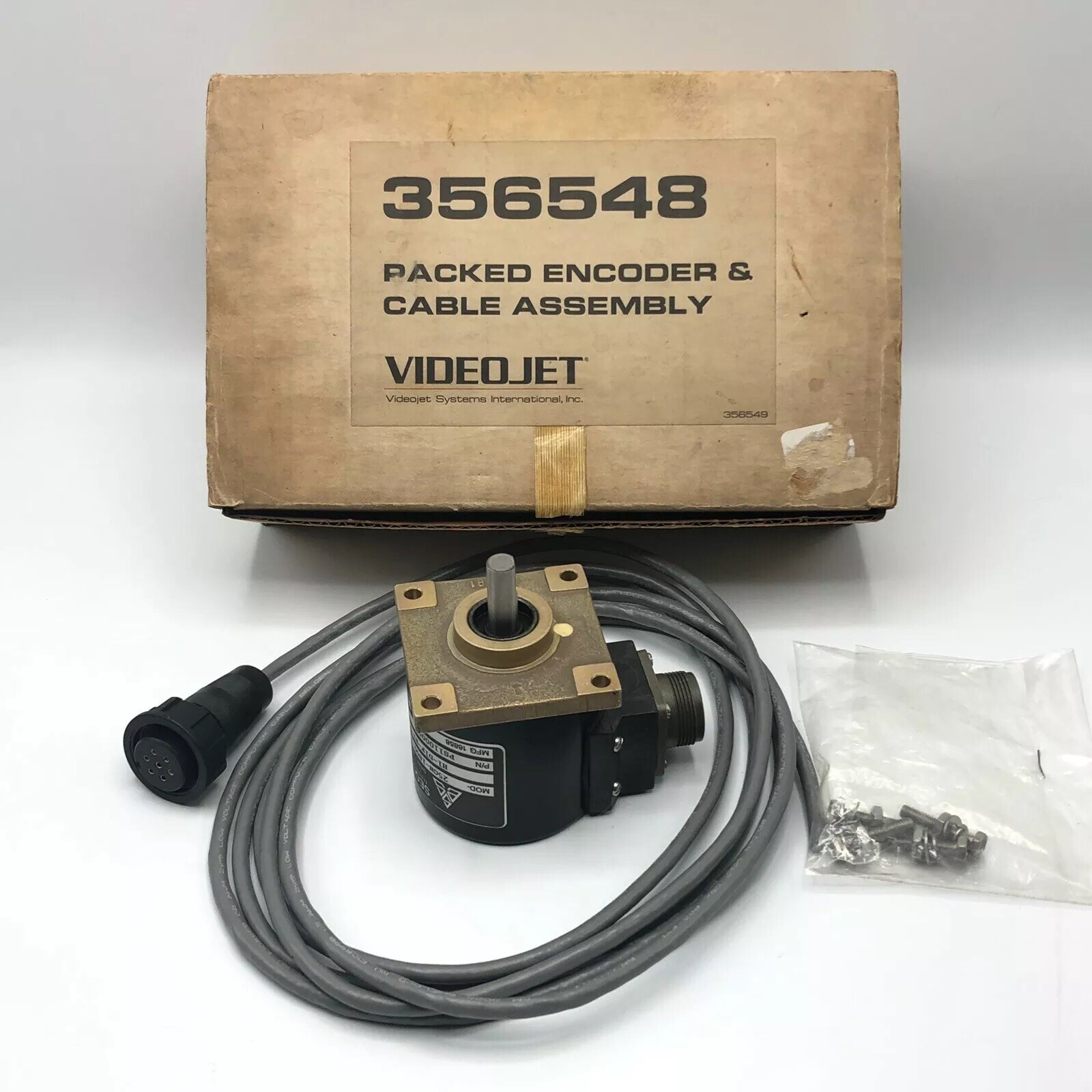 Marsh Videojet 356548 Shaft Angle Encoder Ps110005 W/cable Assembly for ...