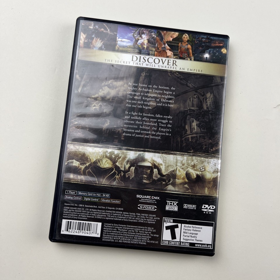 PS2 Final Fantasy XII 12 SONY PLAYSTATION 2 PS2 662248904078 | eBay