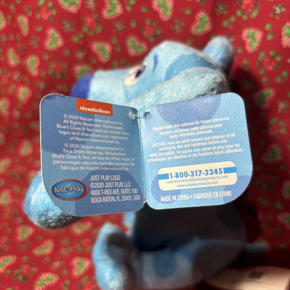 Nick Jr. Blues Clues Blue Dog Stuffed Plush Toy 6" Nickelodeon | eBay