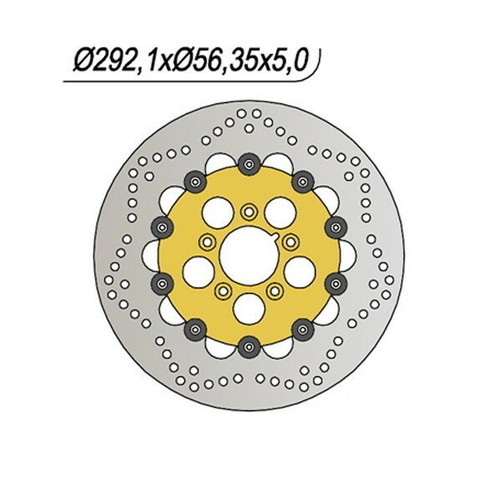 Disque Frein NG 679 292MM Flottant H-D 1450 FXSTB Night Train 2000-2003 ...
