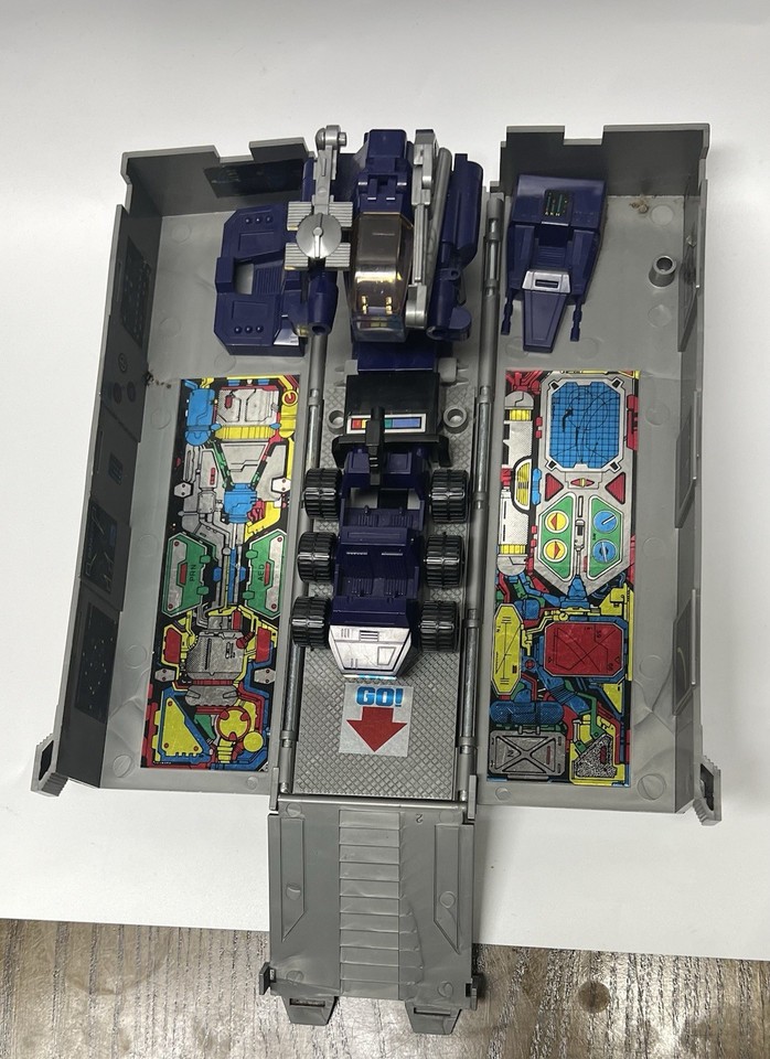 Transformers G1 OPTIMUS PRIME Combat TRAILER Vintage 1982 W/ 2 Roller ...