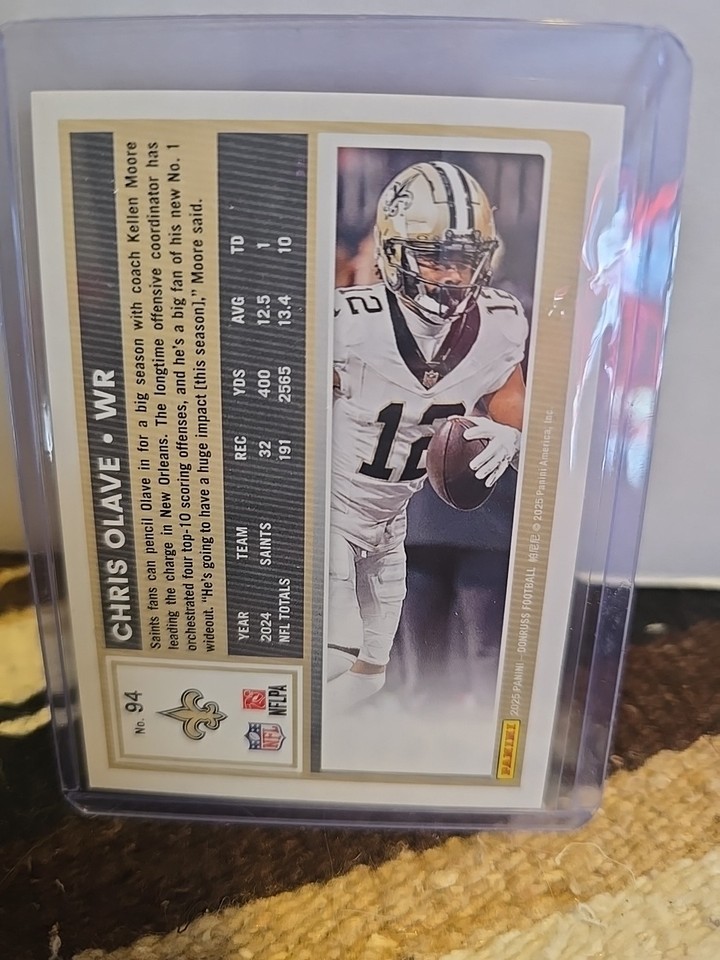 2025 Panini Donruss Chris Olave #94 Red Press Proof | eBay