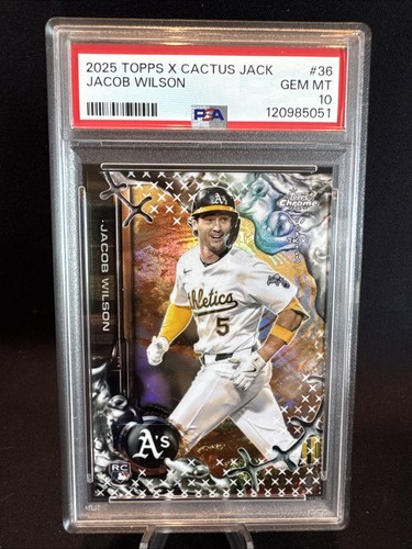 2025 Topps Chrome x Cactus Jack Jacob Wilson PSA 10 RC Rookie #36 ...