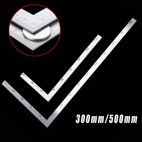 Stainless Steel L Square Angle Ruler 300/500mm Measuring Mark Double ...