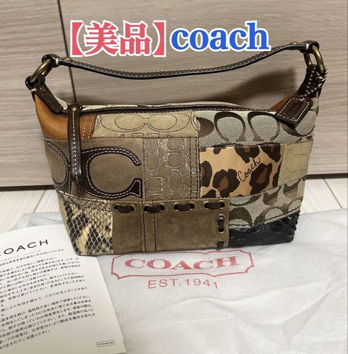 Beauty COACH Patchwork Mini Pouch Bag Y2K | eBay