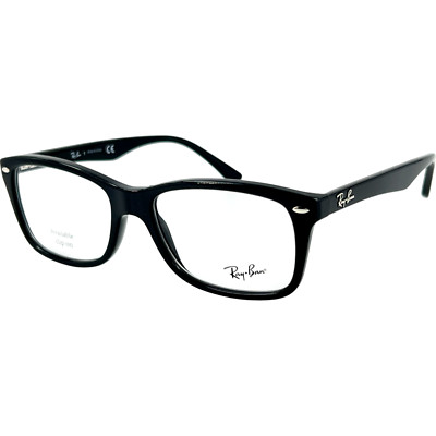 Ray Ban RB5228 Unisex Plastic Eyeglass 2000 Black 53-17 Spring Hinges w ...
