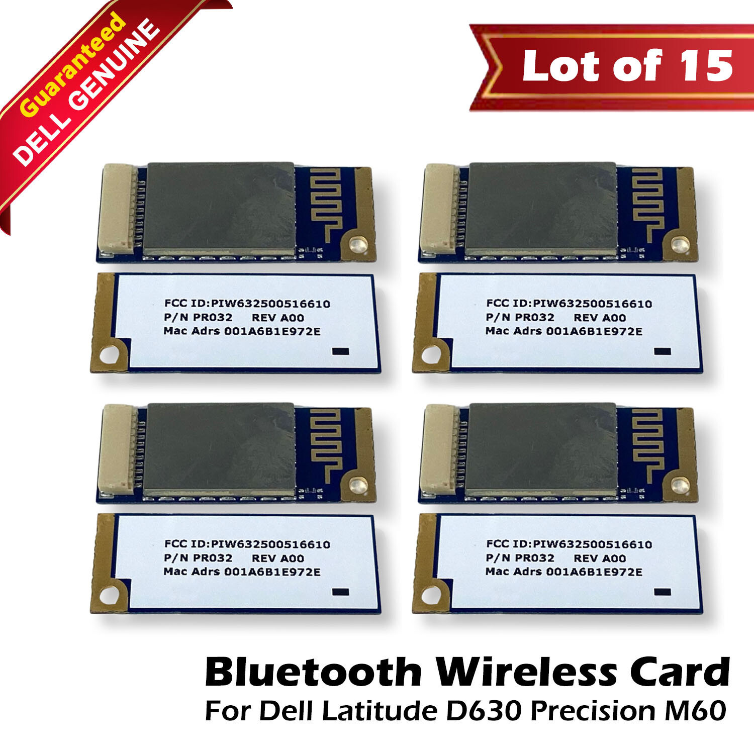 lot of 15 Genuine Dell Latitude D630 Wireless Bluetooth 2.0 Mini PCI ...
