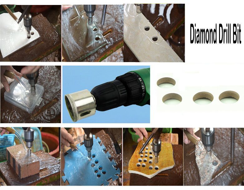20Pcs 3.5mm DIamond Drill Bits Set Hole Saw Cutter Chunk Glass Granite ...