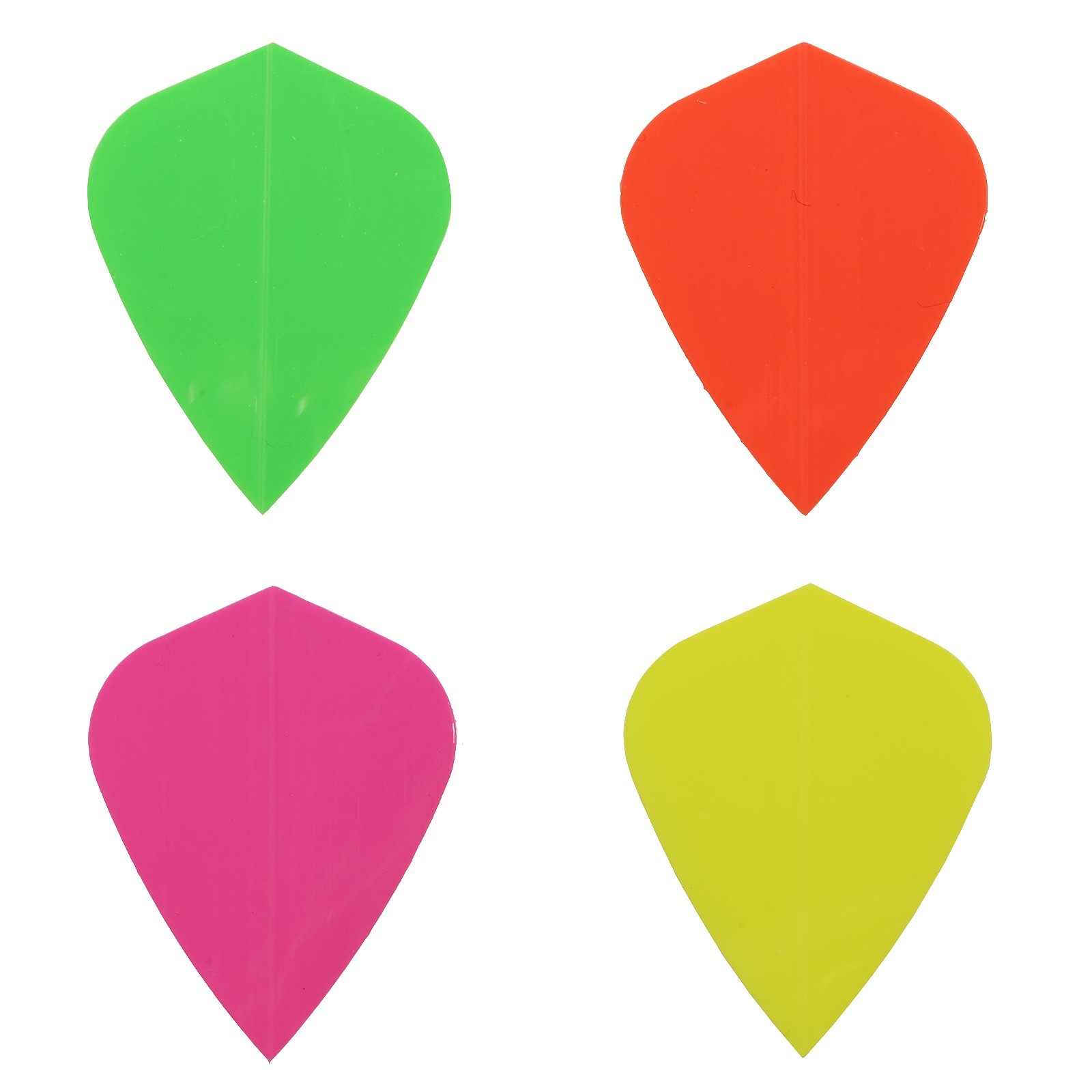 Neon Poly Metronic Kite Shaped Dart Flights - 75 Micron | eBay UK