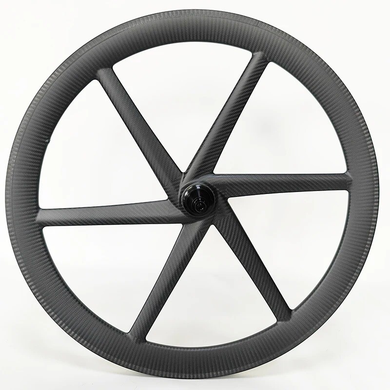 700c Carbon Fiber Lightweight 6 Spokes Wheels Rim Brake Road Bicycle ...