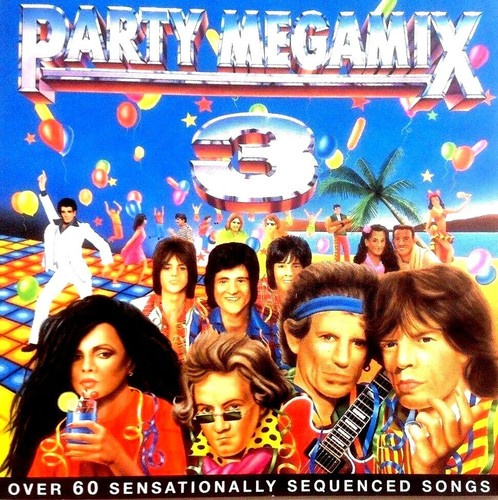PARTY MEGAMIX VOL 3 - 1 X CD - 60S 70S 80S DISCO MOTOWN ROCK N ROLL ...