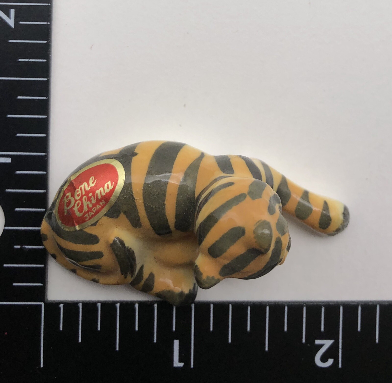 Vintage Bone China Mini Miniature Bengal Tiger Cat Figurine | eBay