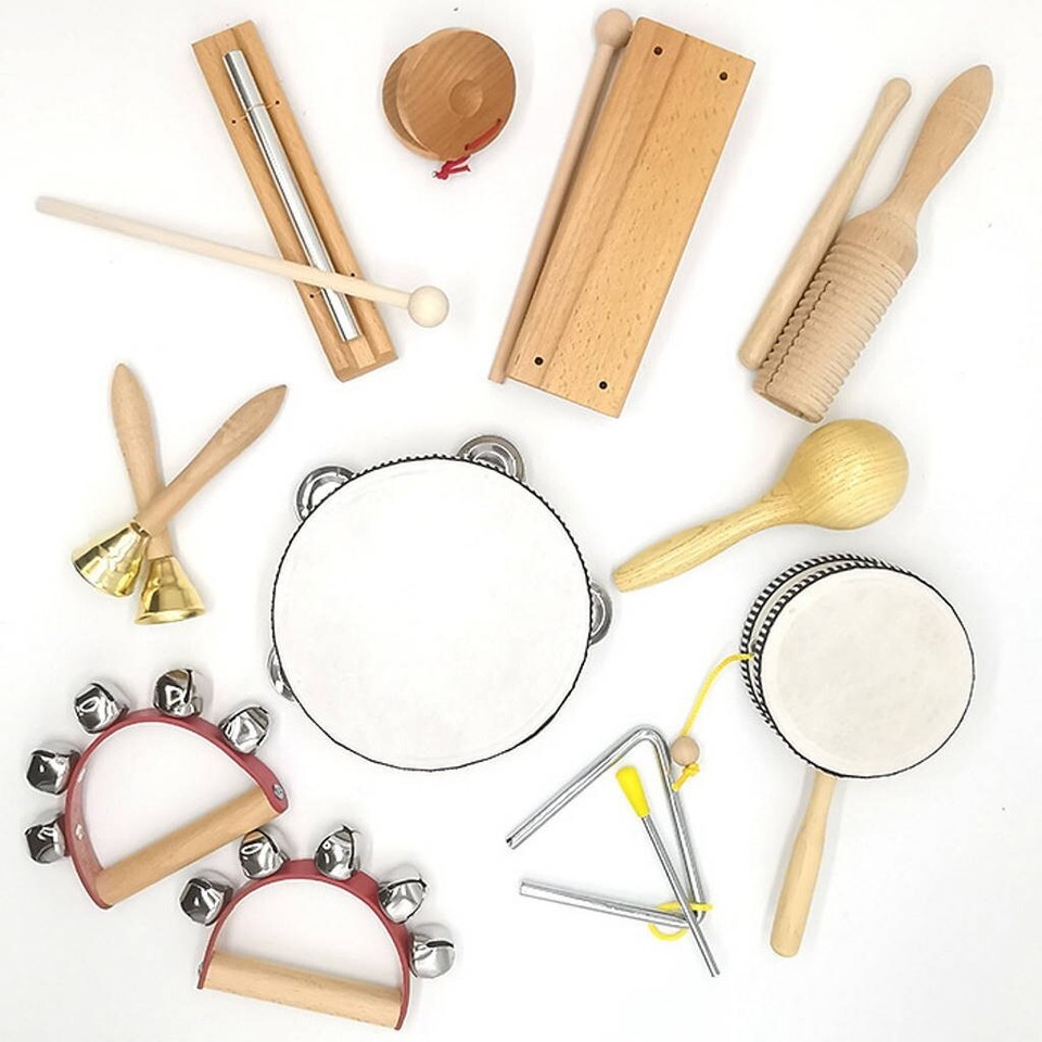 Wooden Musical Instruments & Percussion Set – Early Music Education ...