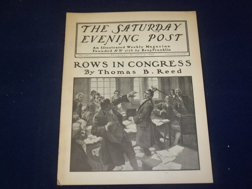 1899 DEC 9 THE SATURDAY EVENING POST MAGAZINE - ROWS IN CONGRESS - B ...