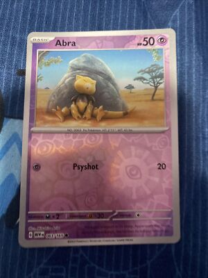 Pokemon 151 Abra 063/165 Reverse Holo Rare NM | eBay