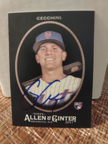 Gavin Cecchini Autographed 2017 Allen & Ginter X Signed Baseball Card ...