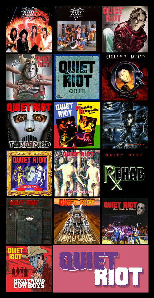 QUIET RIOT album discography magnet (4.5" x 3.5") metal health ...