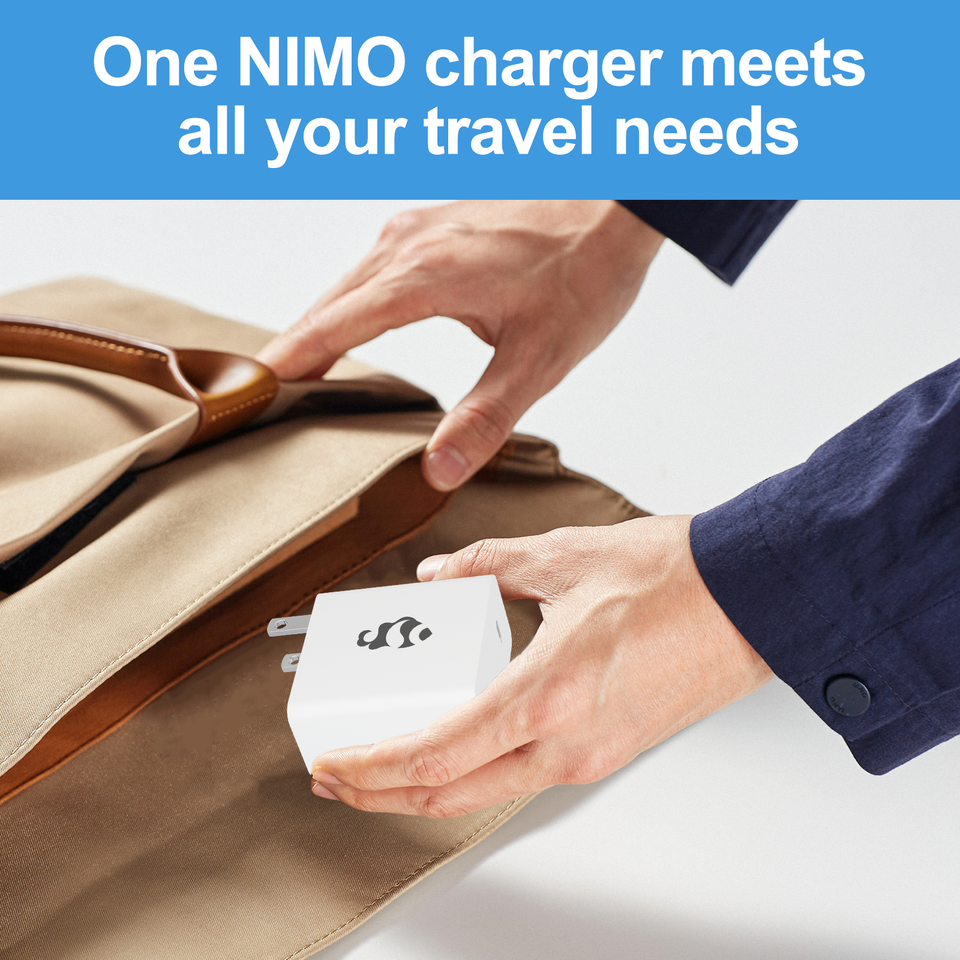 NIMO Original Laptop Charger 65W Watt USB C Computer Phone Power ...