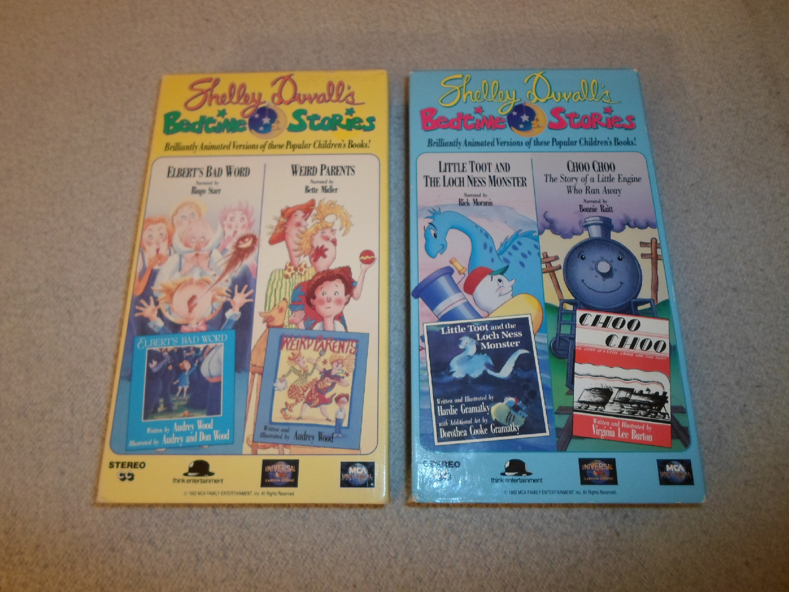 Lot 2 Shelley Duvalls VHS Bedtime Stories Weird Parents/Loch Ness ...