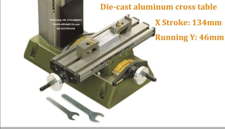 220V 100W PROXXON Mini Milling Machine MF70 Bench Driller Woodworking ...